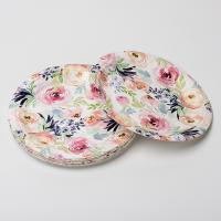 China Embossing Biodegradable Paper Plates Thanksgiving Day Party Supplies Tableware for sale