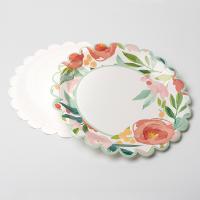 China Disposable Round Paper Plates 7 9 10 Inch Food Grade Eco Friendly Party Supplies for sale