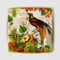 China Eco Friendly Small Square Paper Plates Holiday Party Supplies Dish Tableware Set for sale
