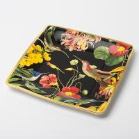 China Oilproof Square Biodegradable Paper Plates 9 inch Eco Friendly Party Tableware Set for sale