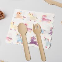 China Custom Unicorn Design Paper Napkin Biodegradable Eco Friendly Party Supplies 33x33cm for sale