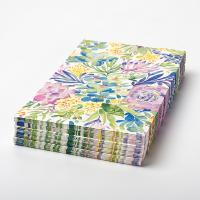 China Compostable Food Grade Paper Napkin Custom Colorful Flower Design 33x33cm for sale