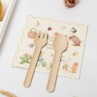 China Eco Friendly Cartoon Paper Napkins 33x33cm Child Birthday Party Supplies Set for sale
