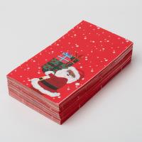 China Biodegradable Santa Claus Christmas Paper Napkin 33x33cm Food Grade Eco Friendly for sale