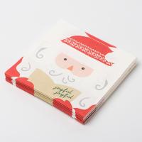 China Custom Printed Santa Claus Christmas Paper Napkins 3 Ply Party Supplies Set Eco Friendly for sale