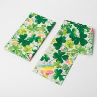 China Partysprite Clover Design Biodegradable Paper Napkin 33x33cm Party Supplies for sale