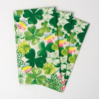 China Partysprite Clover Design Biodegradable Paper Napkin 33x33cm Party Supplies for sale