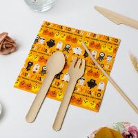China Halloween Paper Napkins Crazy Pumpkin Ghost Design Food Grade Eco Friendly Party Supplies for sale