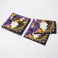 China BRC Certified Halloween Paper Napkins 33x33cm Eco Friendly Party Supplies for sale