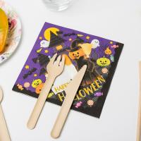 China BRC Certified Halloween Paper Napkins 33x33cm Eco Friendly Party Supplies for sale