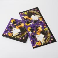 China BRC Certified Halloween Paper Napkins 33x33cm Eco Friendly Party Supplies for sale