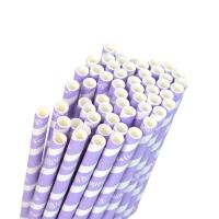 China Golden Striped Biodegradable Paper Straws Kraft Christmas 5x120mm Customizable for sale