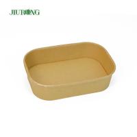 China Food Grade Waterproof Paper Takeaway Bowl 1500ml Recyclable for Salad for sale