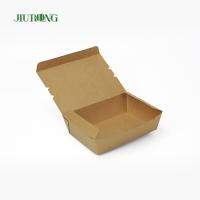 China Biodegradable Disposable Paper Food Container Box 900ml Recyclable for sale