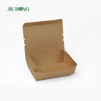 China Biodegradable Disposable Paper Food Container Box 900ml Recyclable for sale
