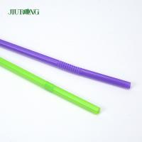 China Biodegradable Eco Friendly Disposable Straws Colored Plastic 4.6*150mm for sale