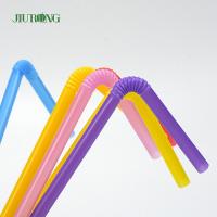 China Biodegradable Eco Friendly Disposable Straws Colored Plastic 4.6*150mm for sale