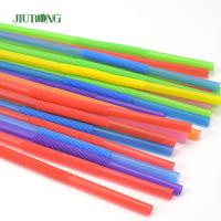 China Restaurant Disposable Plastic Drinking Straws Creative Arts FDA Approved for sale