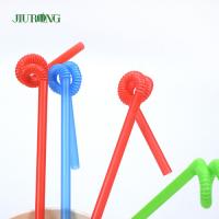 China Restaurant Disposable Plastic Drinking Straws Creative Arts FDA Approved for sale