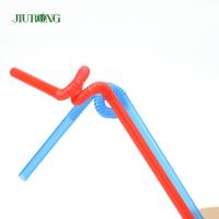 China Restaurant Disposable Plastic Drinking Straws Creative Arts FDA Approved for sale