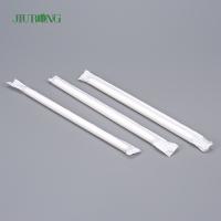 China White Biodegradable Paper Straws Eco Friendly Food Grade 4.6mm Dia Custom Sizes for sale