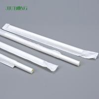 China White Biodegradable Paper Straws Eco Friendly Food Grade 4.6mm Dia Custom Sizes for sale