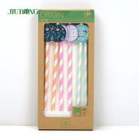 China Biodegradable Food Grade Paper Straws 4.6x150mm Eco Friendly Custom Logo OEM for sale