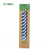 China Biodegradable Food Grade Paper Straws 4.6x150mm Eco Friendly Custom Logo OEM for sale