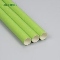 China Jiurong Food Grade Biodegradable Paper Straws 6mm x 197mm Eco Friendly Christmas for sale