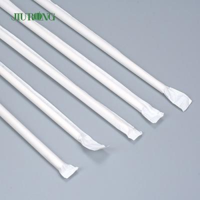 China Eco Friendly Biodegradable Paper Straw 7.75 inch 200mm Compostable Drinking Straws for sale