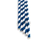 China Cocktail Drinking Biodegradable Paper Straw 6*197mm Eco friendly for sale