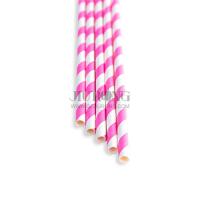 China Cocktail Drinking Biodegradable Paper Straw 6*197mm Eco friendly for sale