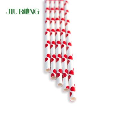 China Restaurant Kraft Eco Friendly Paper Straws Biodegradable 12*230mm for sale