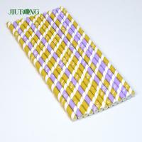China Colored Kraft Biodegradable Paper Drinking Straws 10x250mm Food Grade Compostable for sale