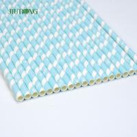 China Colored Kraft Biodegradable Paper Drinking Straws 10x250mm Food Grade Compostable for sale