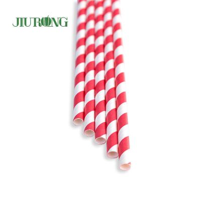 China Biodegradable Boba Bubble Tea Paper Straw 7x230mm Food Grade Compostable for sale