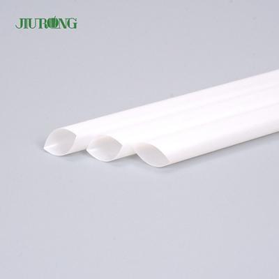 China PLA Biodegradable Paper Straw 6x200 mm Eco Friendly Drinking Straw Custom Logo for sale