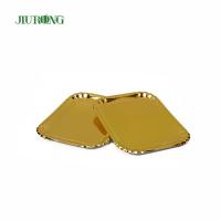 China Biodegradable Kraft Paper Square Food Plates 235x335mm Eco Friendly Disposable Custom OEM for sale