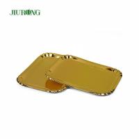 China Biodegradable Kraft Paper Square Food Plates 235x335mm Eco Friendly Disposable Custom OEM for sale