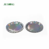 China Round Biodegradable Eco Friendly Disposable Plates Kraft Paper 9inch 30cm for sale