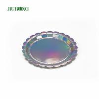 China Round Biodegradable Eco Friendly Disposable Plates Kraft Paper 9inch 30cm for sale