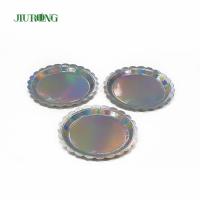 China Round Biodegradable Eco Friendly Disposable Plates Kraft Paper 9inch 30cm for sale