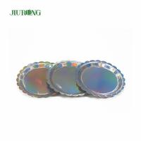 China Round Biodegradable Eco Friendly Disposable Plates Kraft Paper 9inch 30cm for sale