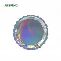 China Round Biodegradable Eco Friendly Disposable Plates Kraft Paper 9inch 30cm for sale