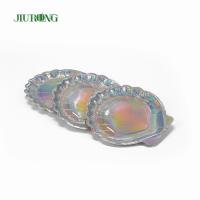 China Disposable Bamboo Biodegradable Paper Plates Recyclable round dia 23cm for sale