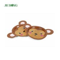 China Food Grade Biodegradable Disposable Plates 230x230mm Eco Friendly Embossing Kraft Paper for sale