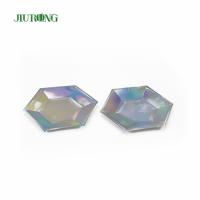 China Biodegradable Paper Plates 280x280mm Food Grade Disposable Hexagon Dinner Plates for sale