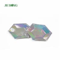 China Biodegradable Paper Plates 280x280mm Food Grade Disposable Hexagon Dinner Plates for sale