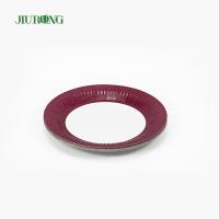 China 7 inch Biodegradable Paper Plates Food Grade Disposable Round Plate 23 cm for sale