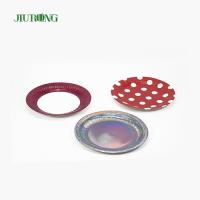 China 7 inch Biodegradable Paper Plates Food Grade Disposable Round Plate 23 cm for sale